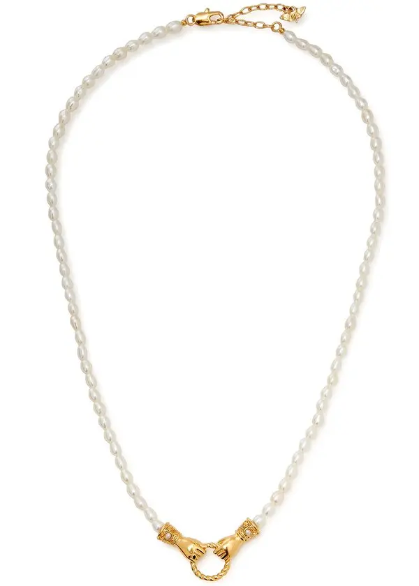 MISSOMA X Harris Reed In Good Hands Necklace - Pearl