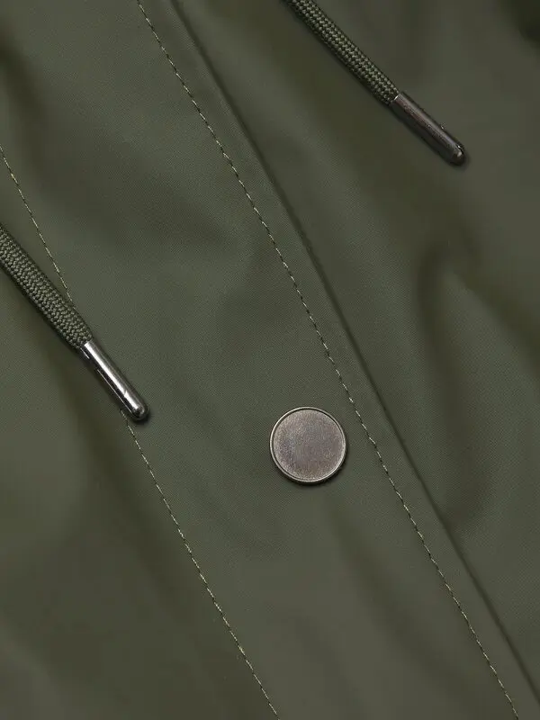 Rains Curve Hooded Rain Jacket - Green