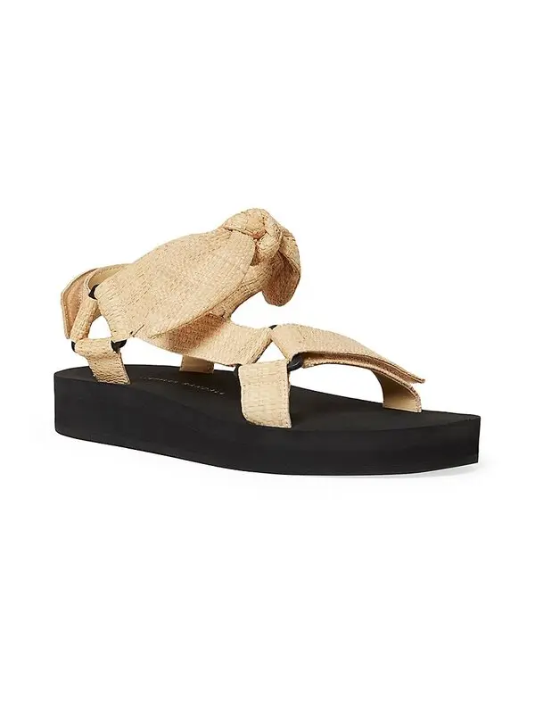 LOEFFLER RANDALL Maisie Sporty Raffia Sandals