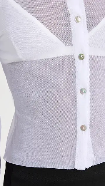 Only Hearts Tulle Cardigan - White