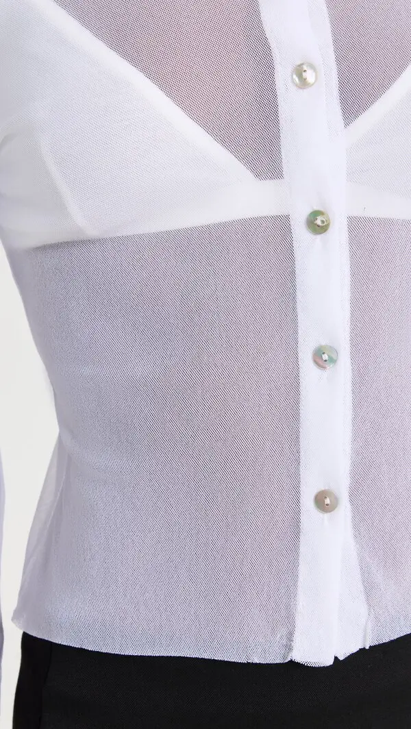 Only Hearts Tulle Cardigan - White
