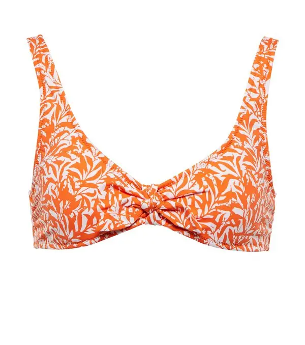 Heidi Klein Cote D'azur Printed Bikini Top - Orange