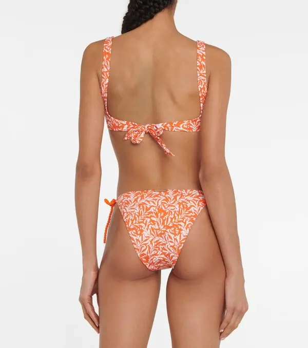 Heidi Klein St Tropez Reversible Bikini Bottom - Orange