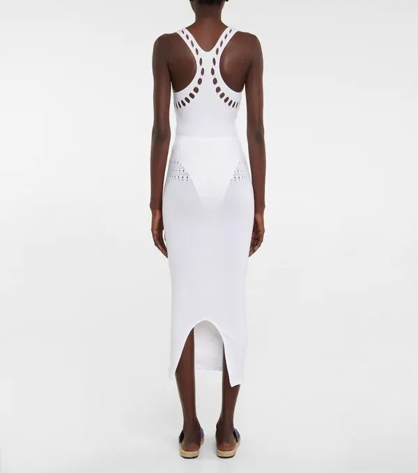Alaïa Cutout Technical Midi Skirt