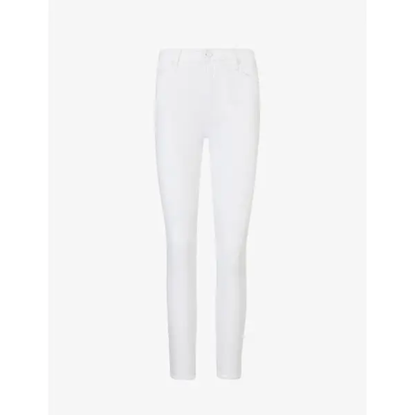 Paige Hoxton Cropped Skinny Jeans - Crisp White