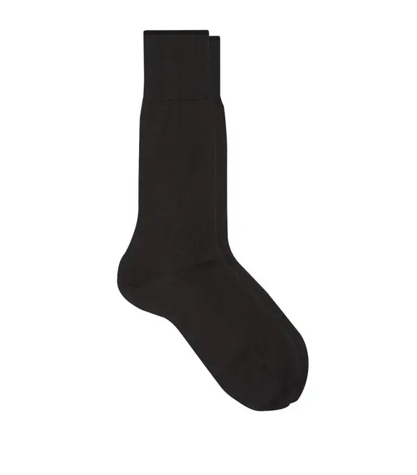 Falke Fil D'ecosse Egyptian Cotton Socks - Brown