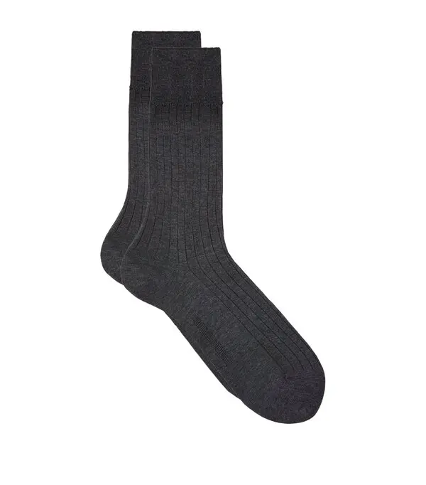 Falke Milano Ribbed Socks - Grey