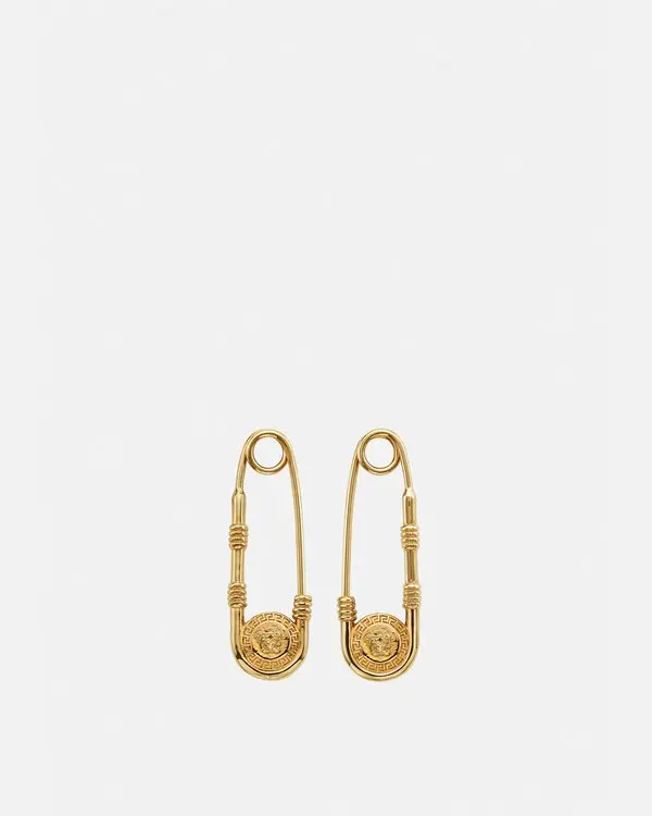 Versace Safety Pin Drop Earrings