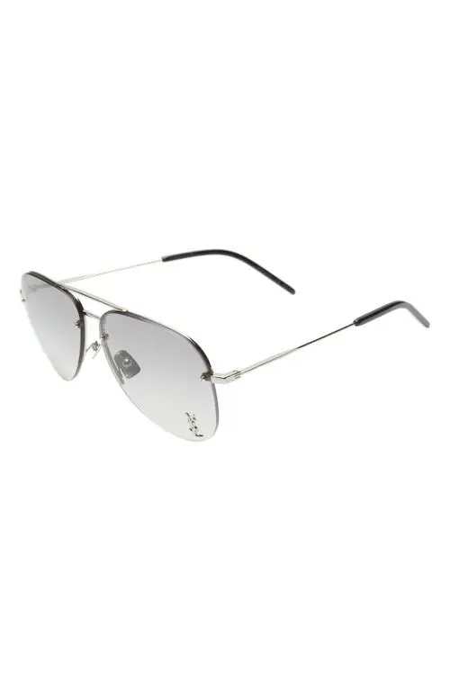 Saint Laurent 59mm Aviator Sunglasses