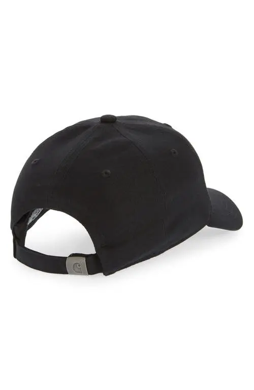 Carhartt Work In Progress Logo Baseball Cap - Deep H Brown/black