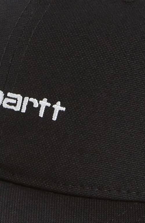 Carhartt Work In Progress Logo Baseball Cap - Deep H Brown/black