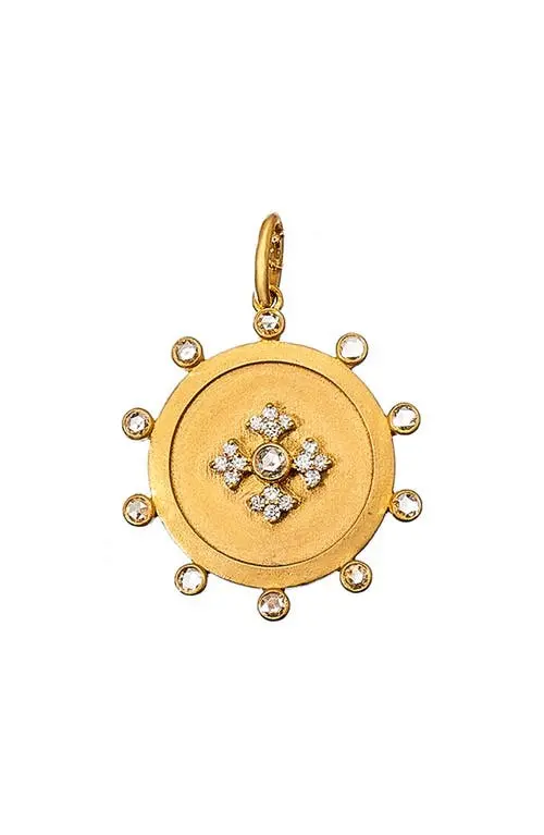 Sethi Couture Arya Diamond Pendant - Yellow
