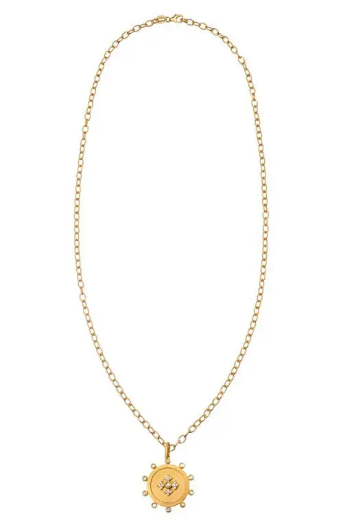 Sethi Couture Arya Diamond Pendant - Yellow