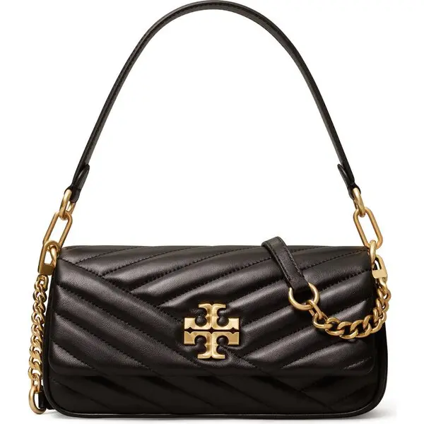 Tory Burch Kira Chevron Small Shoulder Bag - Black