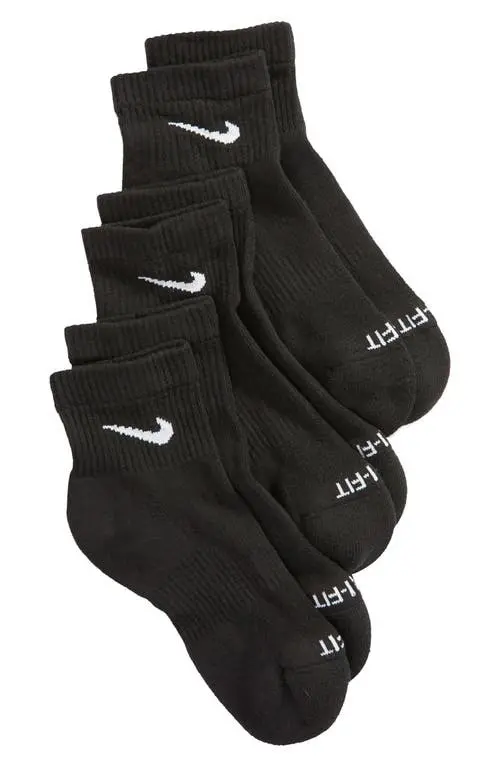Nike Everyday Ankle Socks 3-pack - Black/white