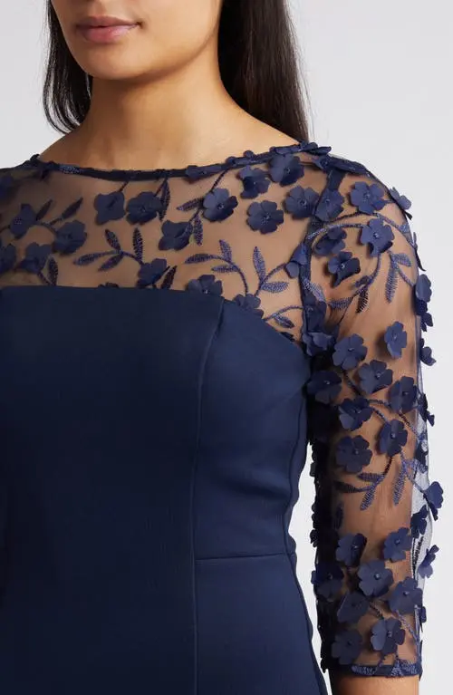 lace bell sleeve dress tadashi shoji Tadashi Shoji