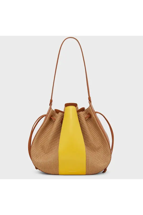 MANSUR GAVRIEL Raffia Large Lilium Bag Sunrise Multi
