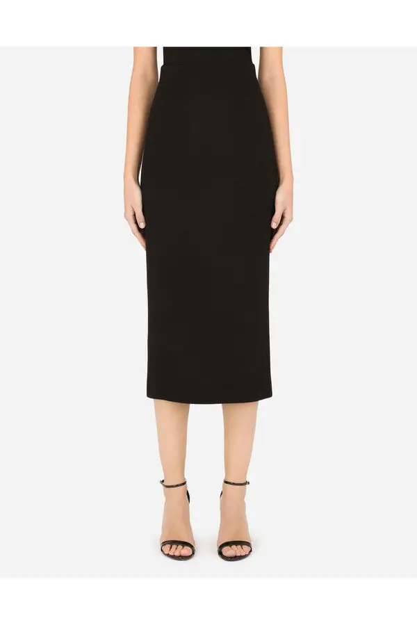 Dolce & Gabbana Virgin Wool Pencil Skirt