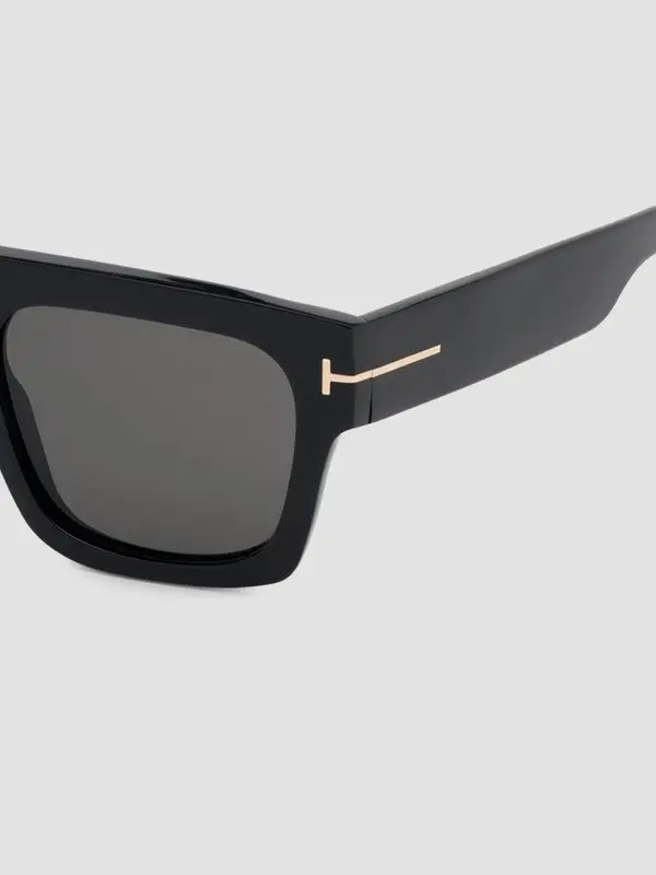 TOM FORD Fausto 53mm Rectangular Sunglasses - Black