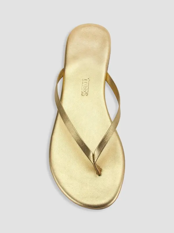 Tkees Metallics Leather Flip Flops - Blink