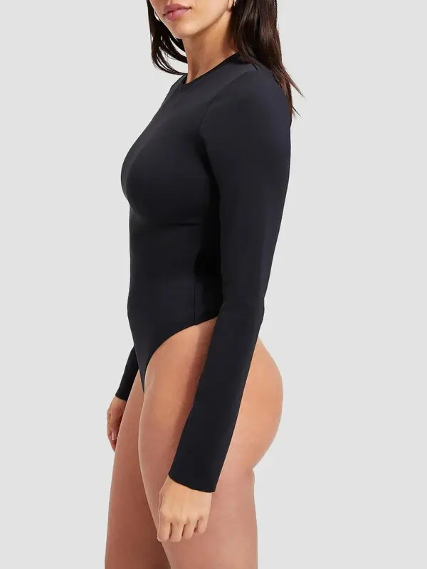 Good American Sculpting Crewneck Bodysuit - Black