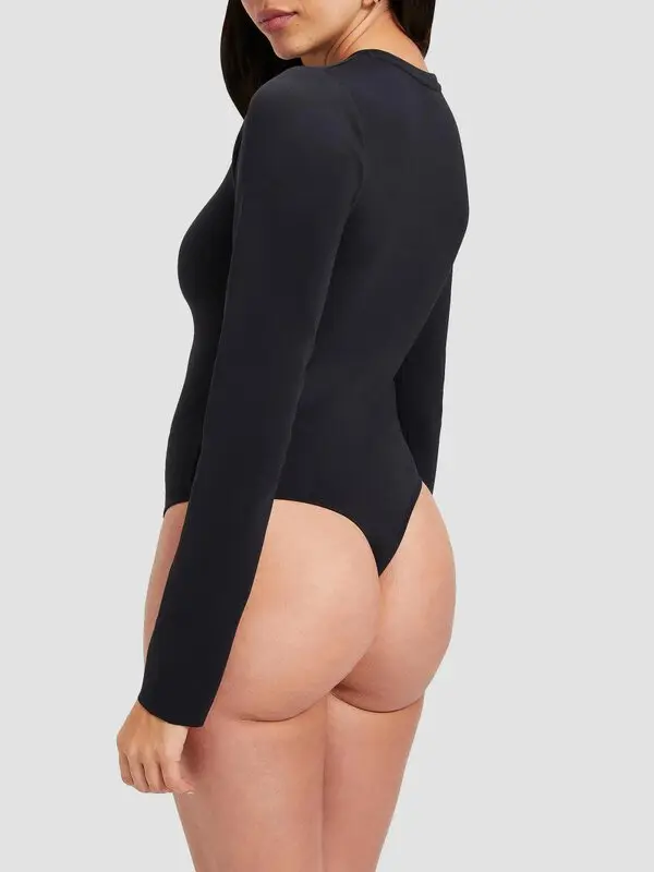 Good American Sculpting Crewneck Bodysuit - Black