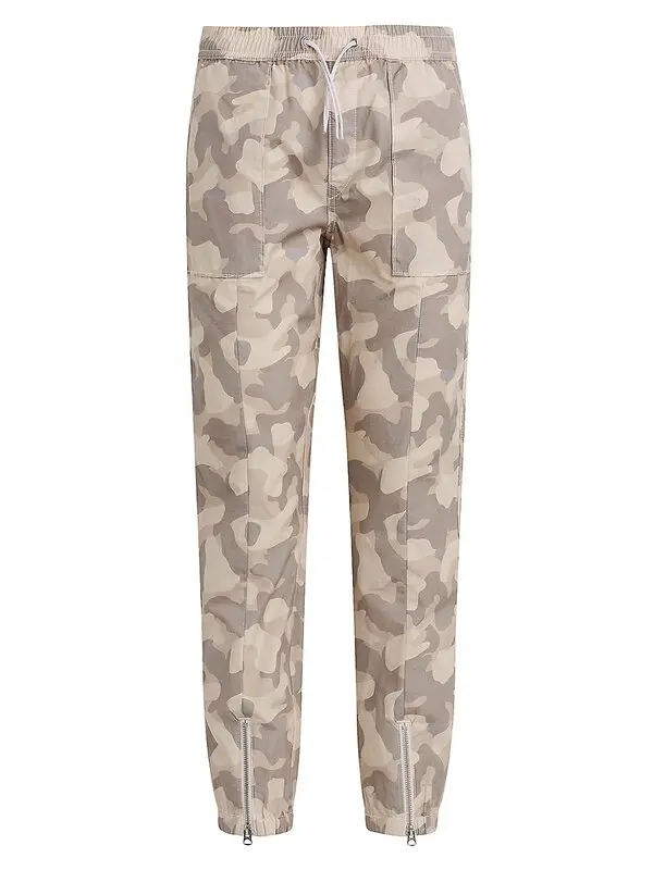 Hudson Jeans Zip-front Camo Cargo Joggers