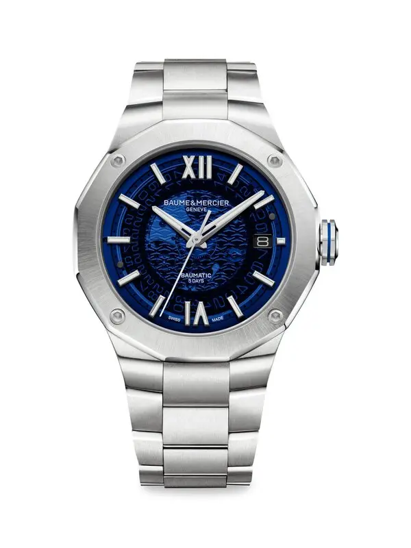 Baume & Mercier Riviera 10616 Stainless Steel Bracelet - Silver