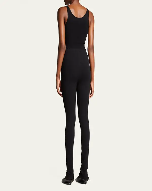 TOTEME Zip-cuff Viscose Leggings