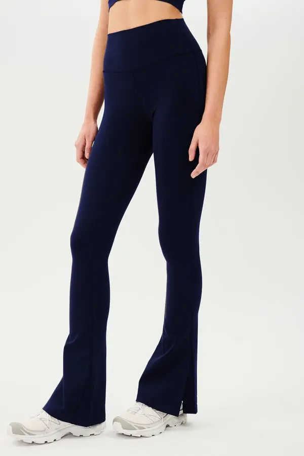 Splits59 Raquel High-waist Flare Leggings With Split Hem