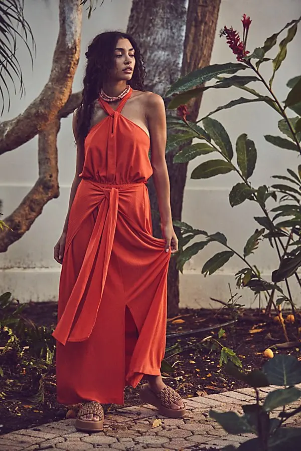 Fp Beach Golden Days Maxi In Wild Papaya - 69% Off | Editorialist
