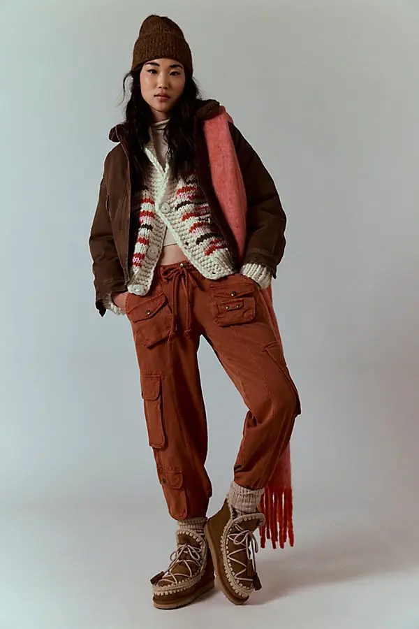 Free People We The Free Tahiti Pull-on Cargo Pants - Cinnabae