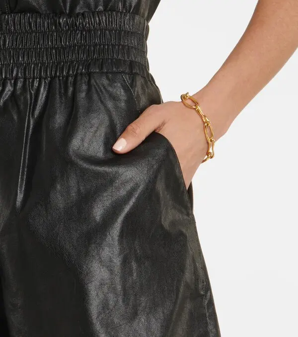 STAND STUDIO Hedda Faux Leather Shorts