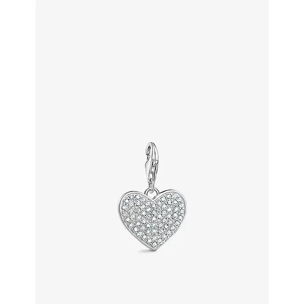 THOMAS SABO Heart Pendant Charm - White