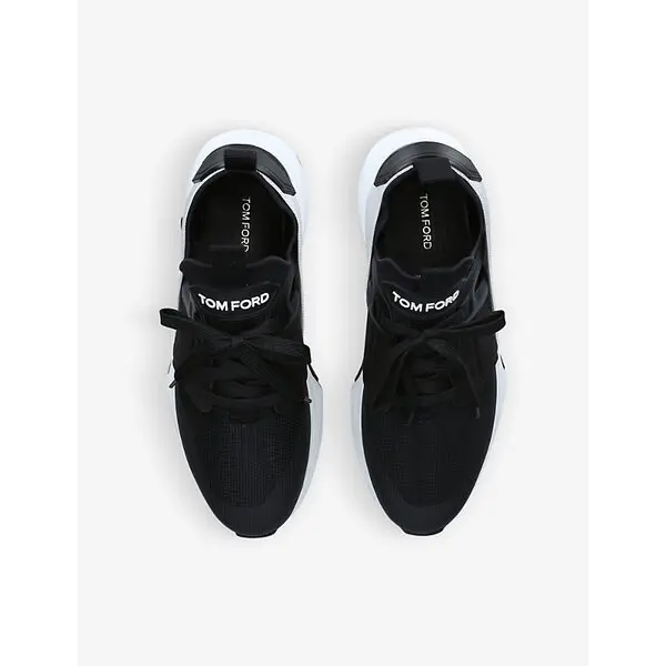 TOM FORD Jago Logo-patch Low-top Trainers - Blk/white