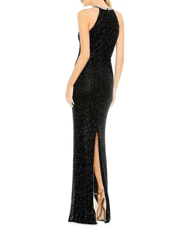 Mac Duggal Halterneck Sequin Gown