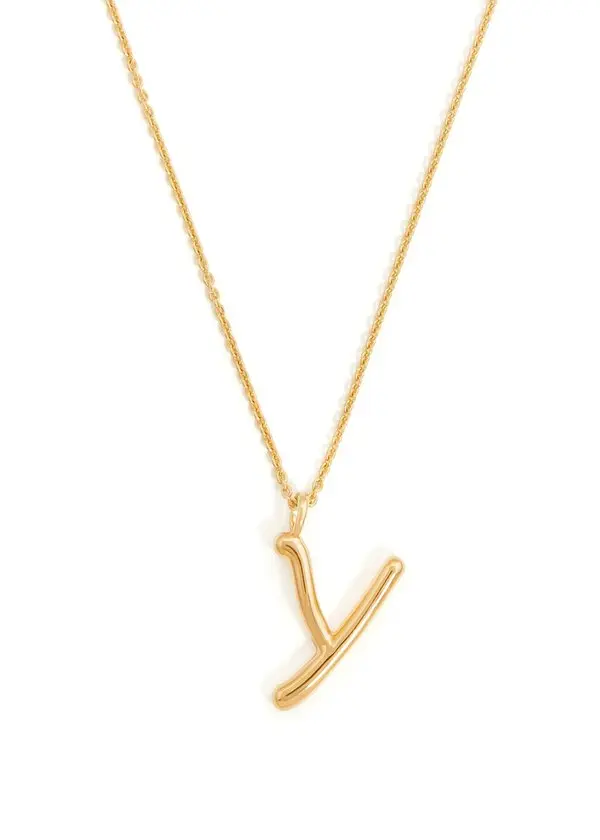MISSOMA Y Initial -plated Necklace - Gold