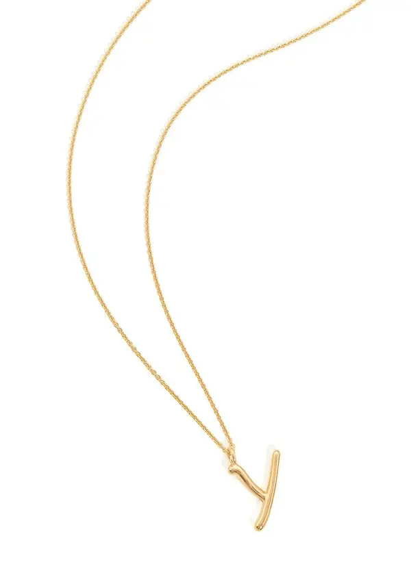 MISSOMA Y Initial -plated Necklace - Gold
