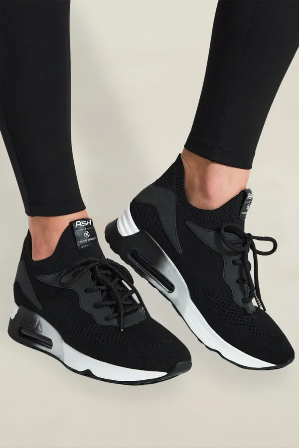 Devon Windsor X Ash Knit Sneakers - Black
