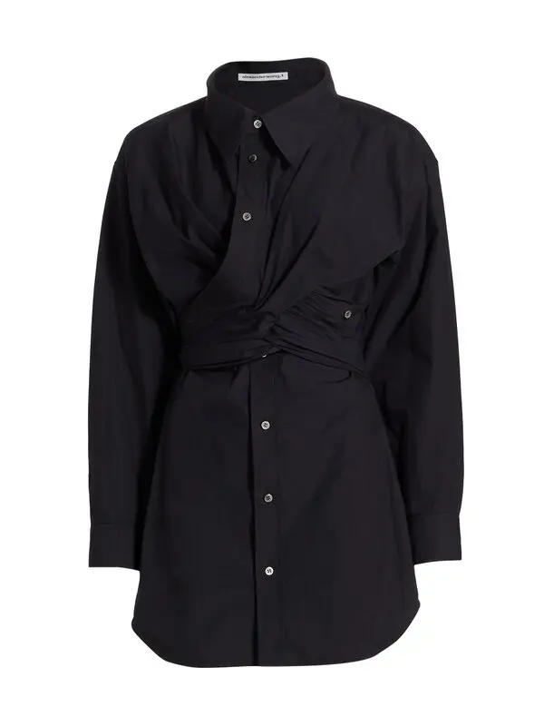 Alexander Wang Cross-front Shirt Dress