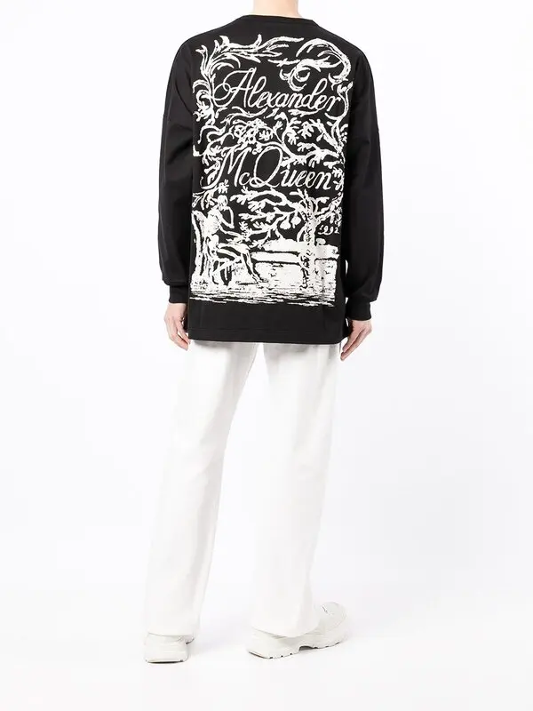 Alexander McQueen William Blake Print Sweatshirt