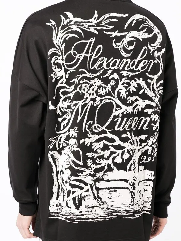 Alexander McQueen William Blake Print Sweatshirt