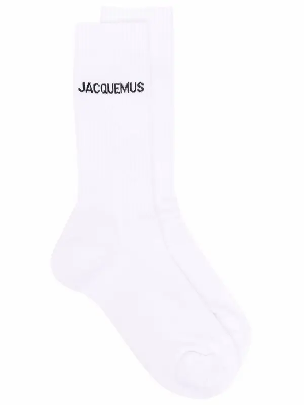 Jacquemus Les Chaussettes Logo Socks - White