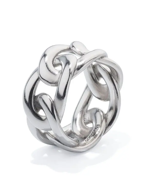 GOOSSENS Lhassa Chunky-link Ring - Silver