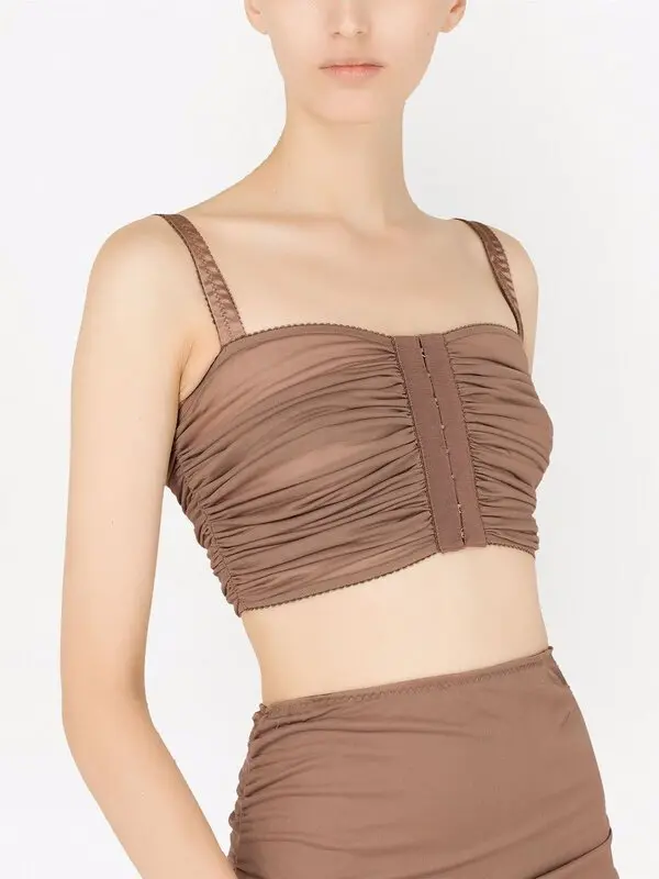 Dolce & Gabbana Draped Crop Top