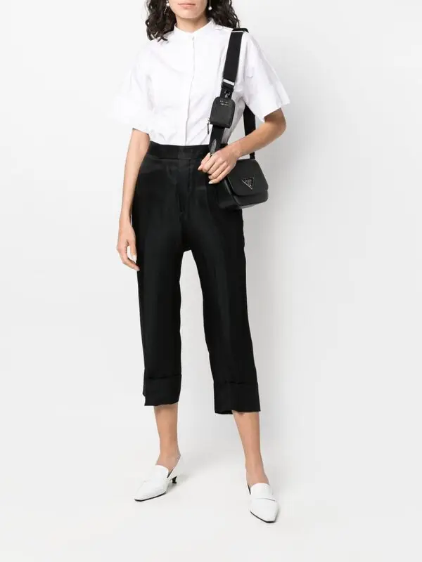 SAPIO Cropped Tailored Trousers