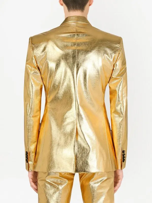 Dolce & Gabbana Metallic Double-breasted Blazer