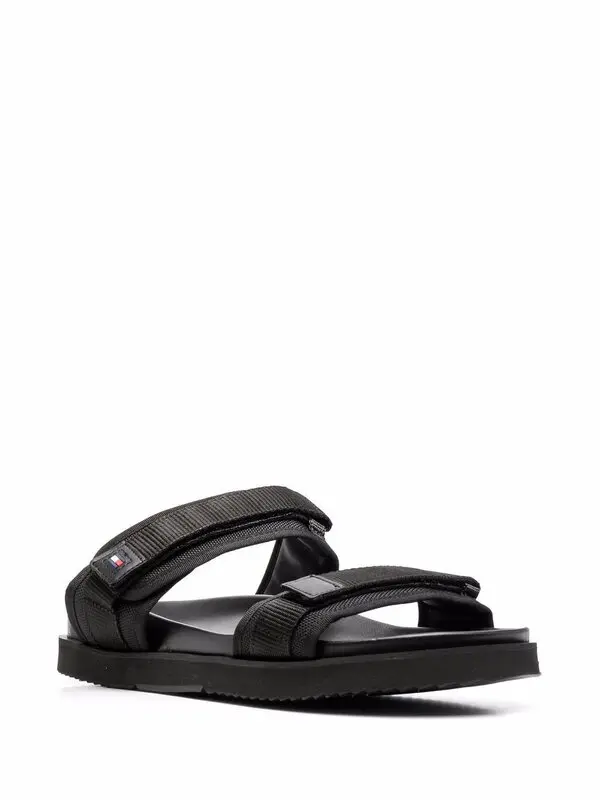 Tommy Hilfiger Logo-plaque Touch-strap Sandals