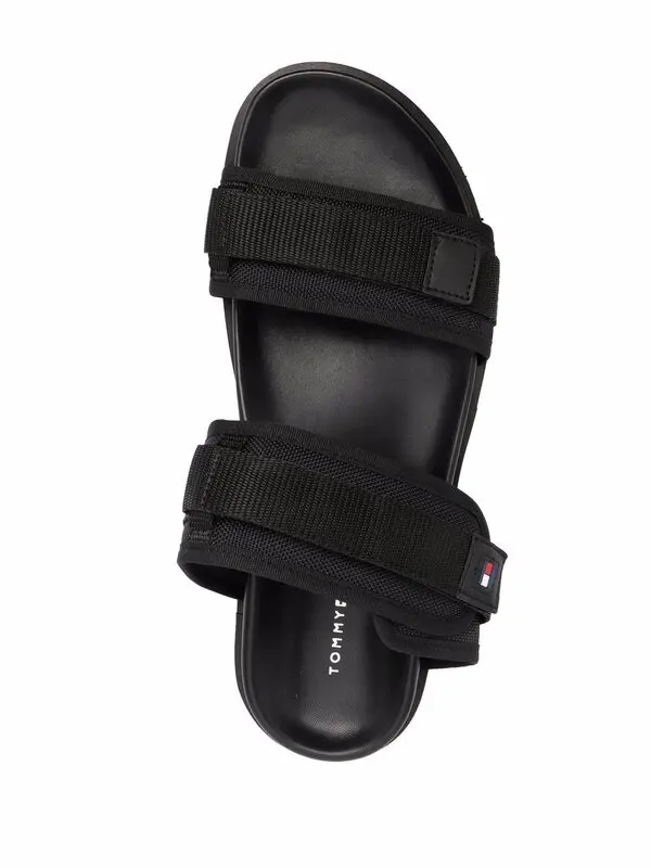 Tommy Hilfiger Logo-plaque Touch-strap Sandals