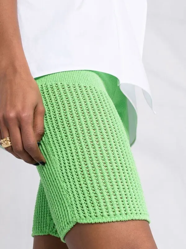 Nanushka Crochet Cycling Shorts